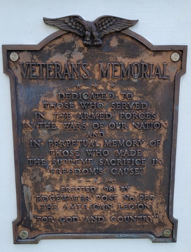 Monument Dedications in Veterans Park in Edgewater, Florida - Robert ...